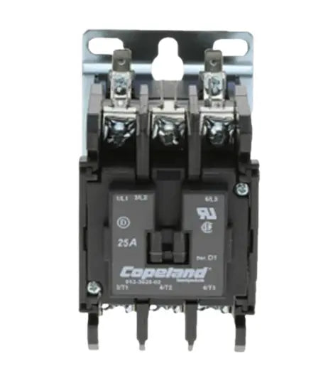 Copeland 912-3025-02, 208V Coil 3P 25Amp with Aux Cont